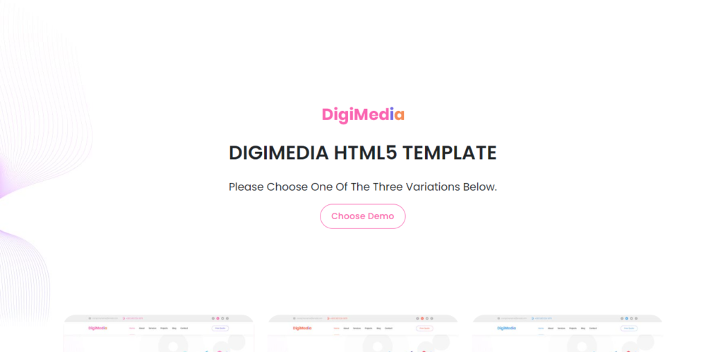 Digimedia Website Template – DevTemplates